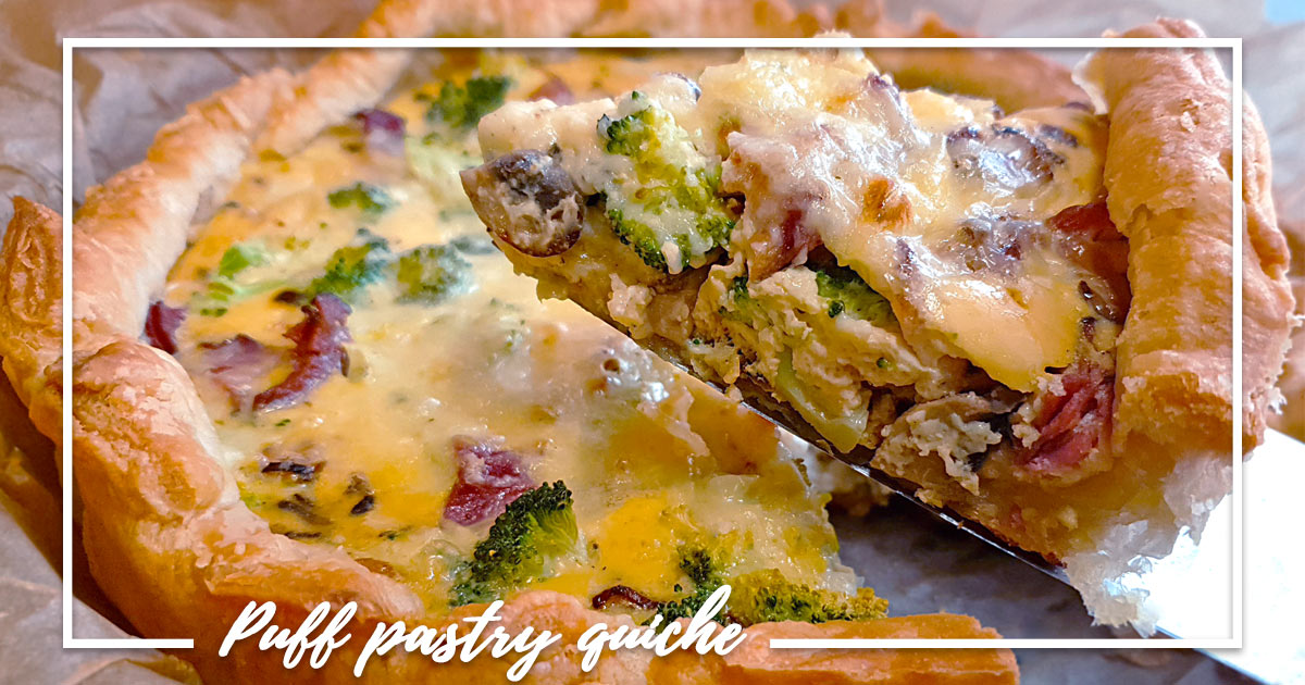 Easy puff pastry quiche recipe - Prepare your Plates