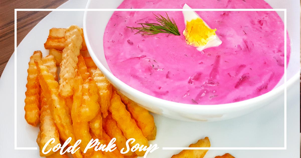 Lithuanian Pink Soup | Šaltibarščiai Recipe